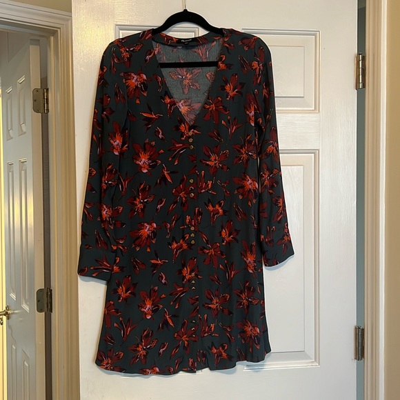 Madewell | Dresses | Floral Print Maxwell Dress | Poshmark